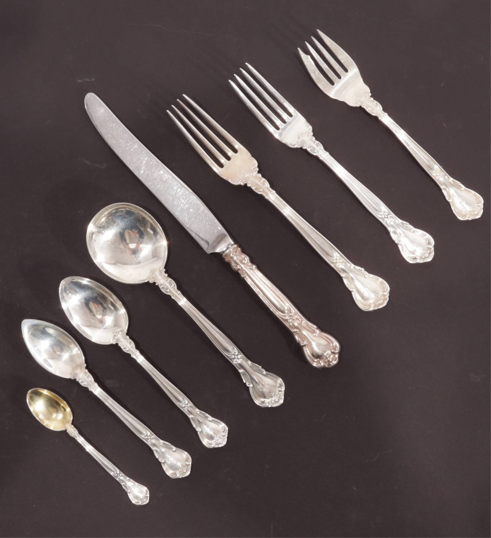 Gorham Sterling Silver Chantilly Flatware Auction