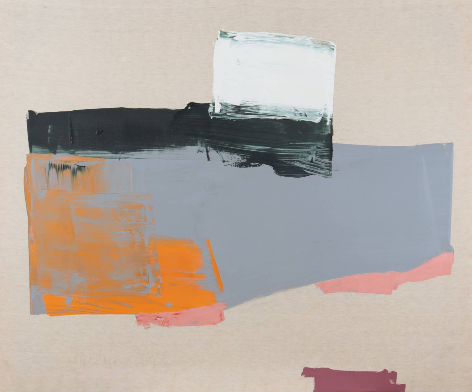 Julia Marc - Large Abstract O/linen Auction