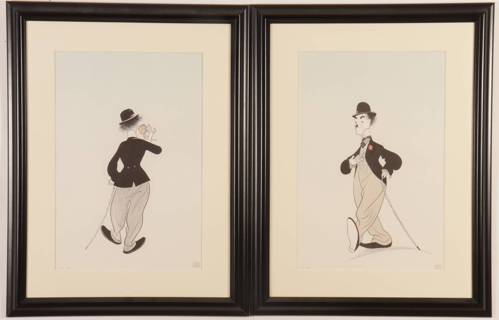 Al Hirschfeld - Charlie Chaplin Lithographs Auction