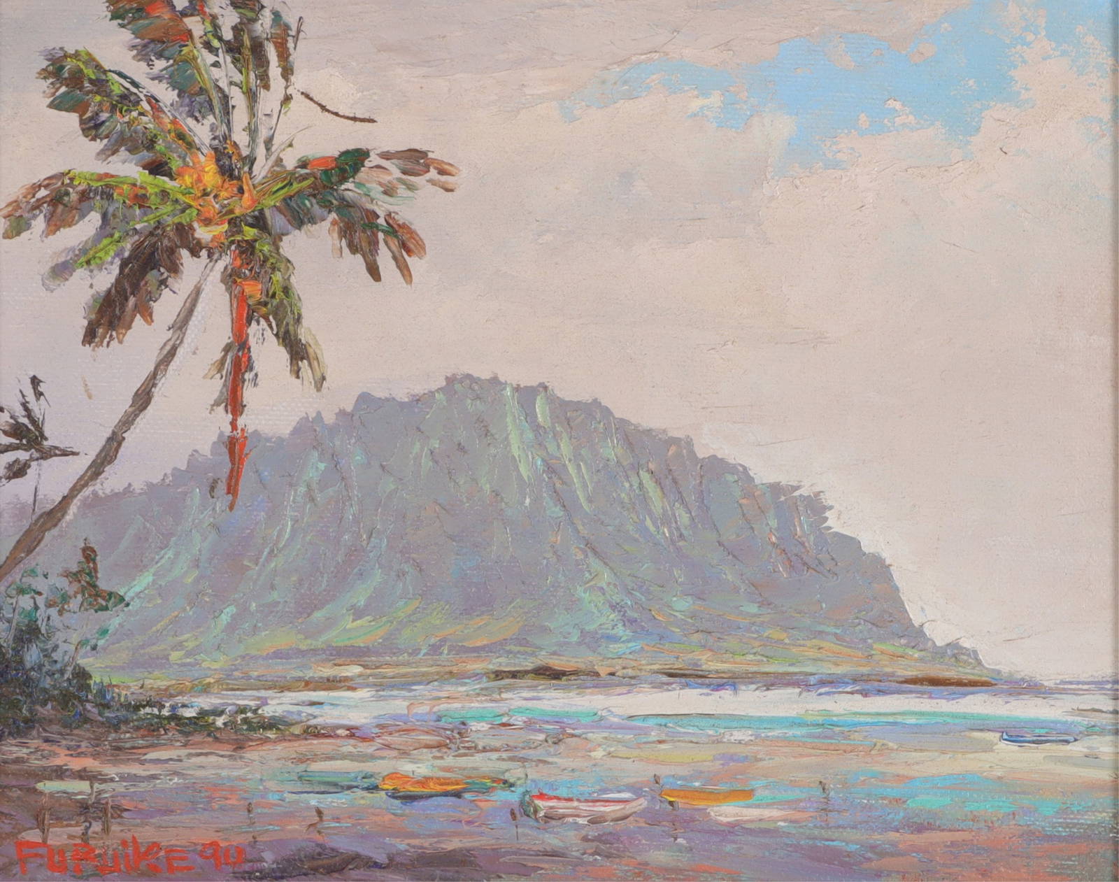 Ed Furuike - Heeia Kea - O/c Auction