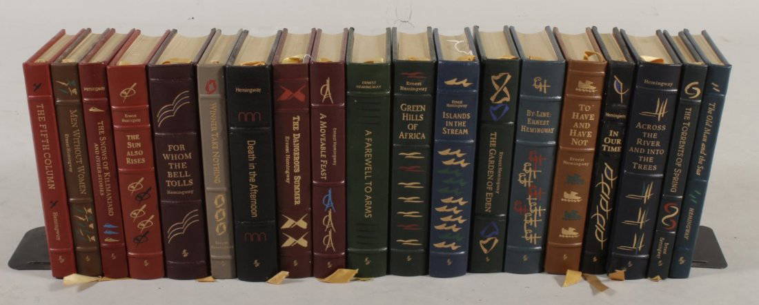 19 Ernest Hemingway Novels, 20th C., Easton Press