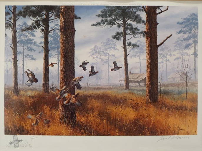 Two Prints Depicting Grouse, Incl. David Maass