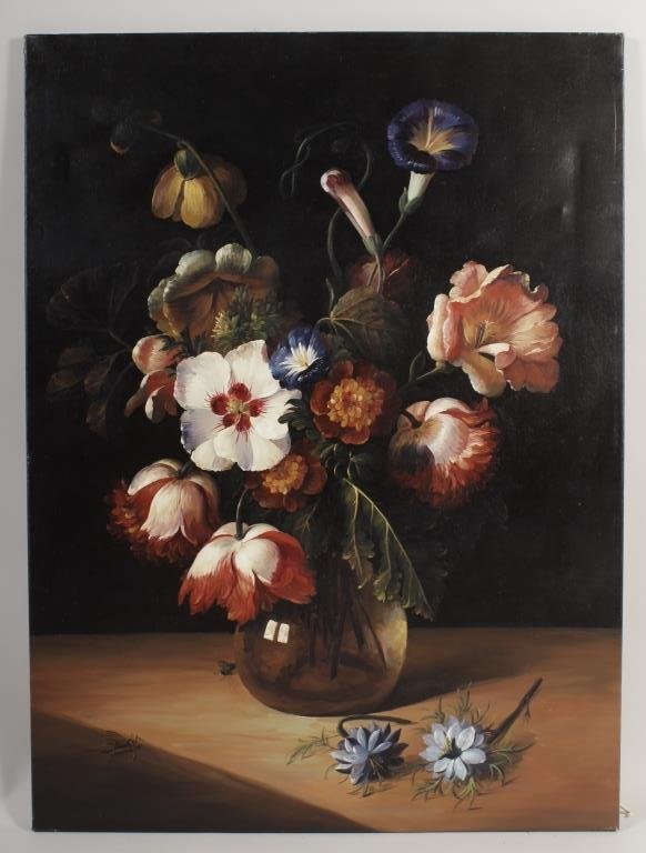 After Dirck de Bray, "Flowers in a Glass Vase"
