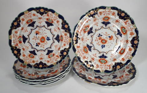 5 English Ironstone Plates