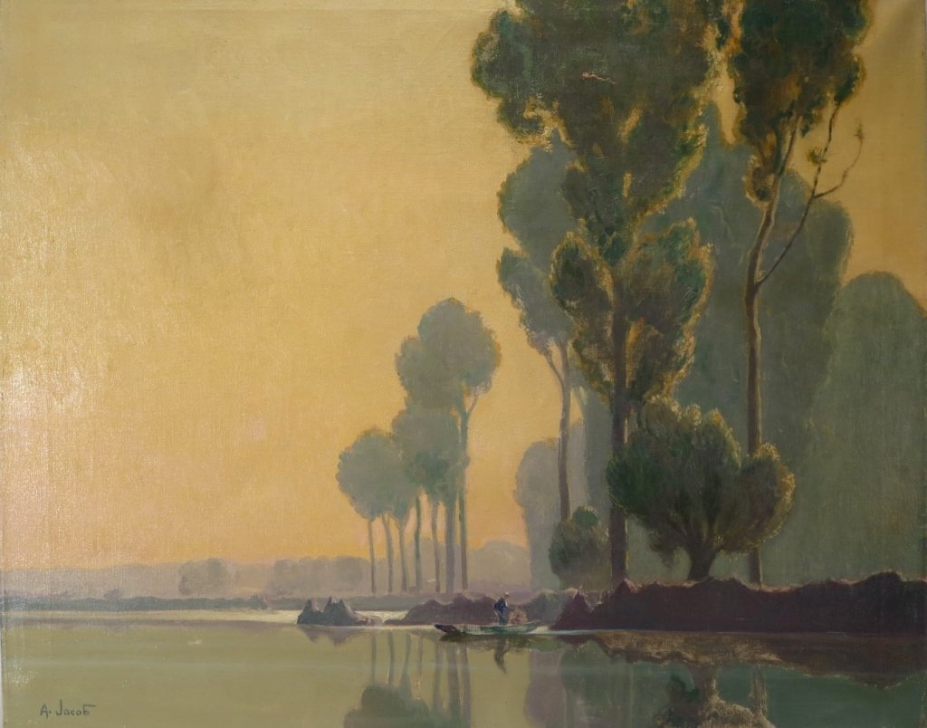 Alexandre Jacob, Fr., 1876-1972, Misty Dawn, O/C