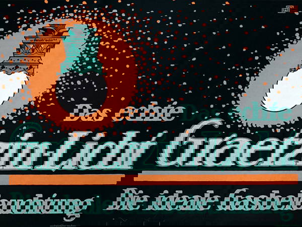 Original 1912 German Lightbulp Poster Plakat