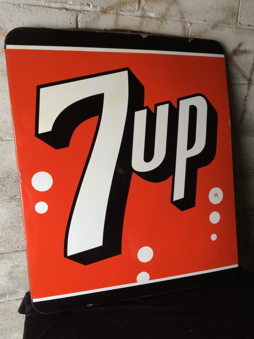 7Up Porcelain Sign