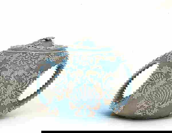 Old Japanese Nippon Moriage Humidor Tea Caddy