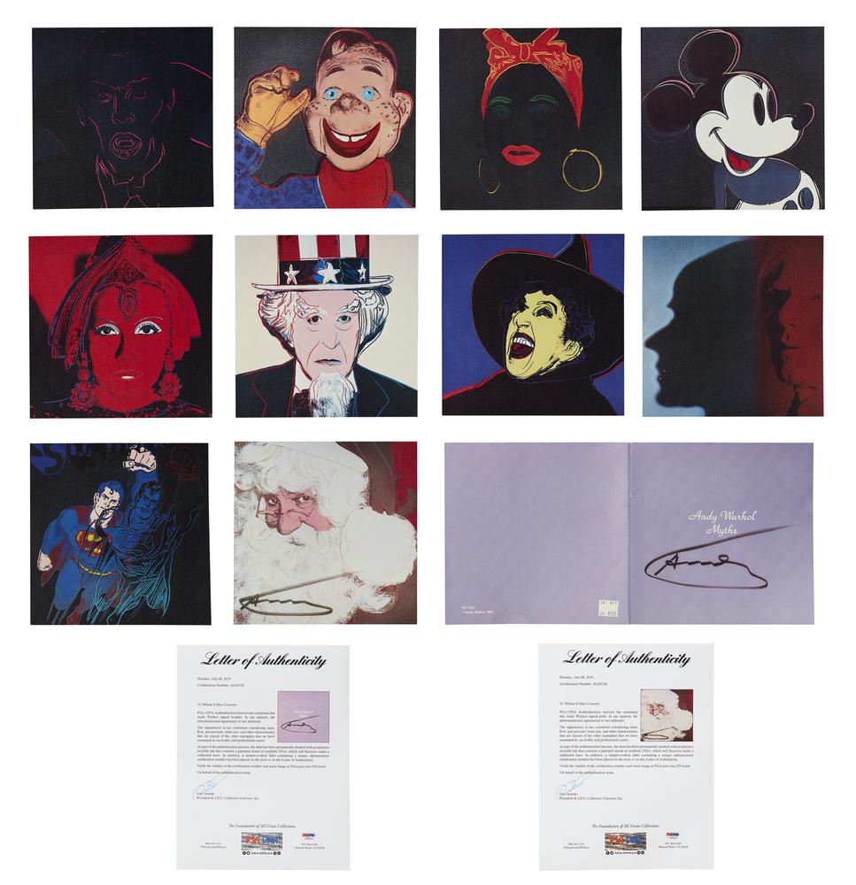 Andy Warhol Signed Announcement Cards, "Myths", 1981 - Sep 19, 2019 ...