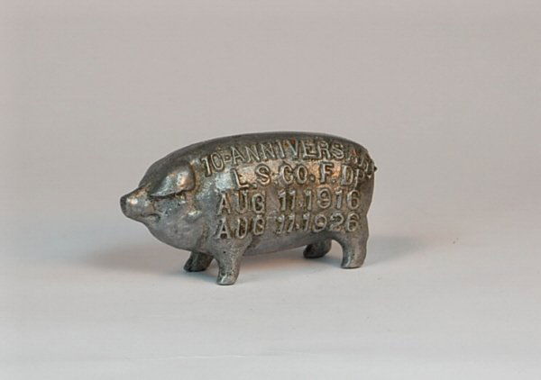 "10th Anniversary" Pig Aluminum Bank