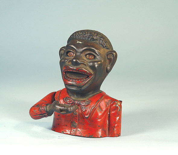 "jolly N" Cast Iron Mechanical Bank