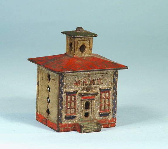 Medium Cupola Building Cast Iron Bank