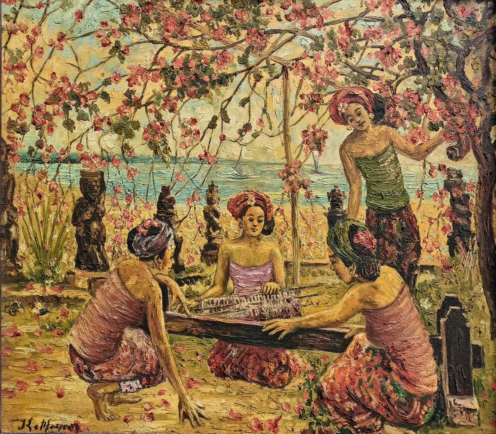 Adrien-Jean Le Mayeur 4 Lady in the Garden (#111021) on Jun 05, 2022 ...