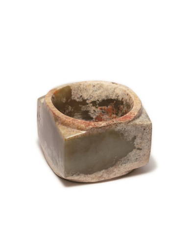 A Chinese Jade Cong Cylinder Shang Dynasty Bc1600 Bc1046