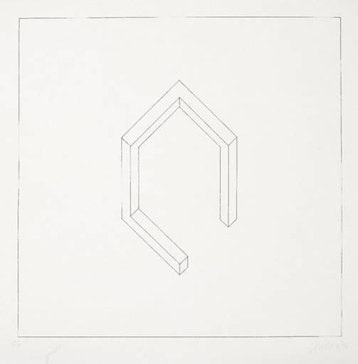 Sol Lewitt, Incomplete Open Cube, 1974
