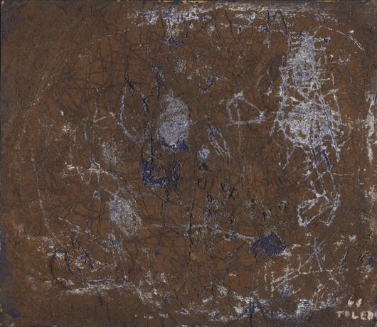 Francisco Toledo, Abstract Blue Forms, 1960