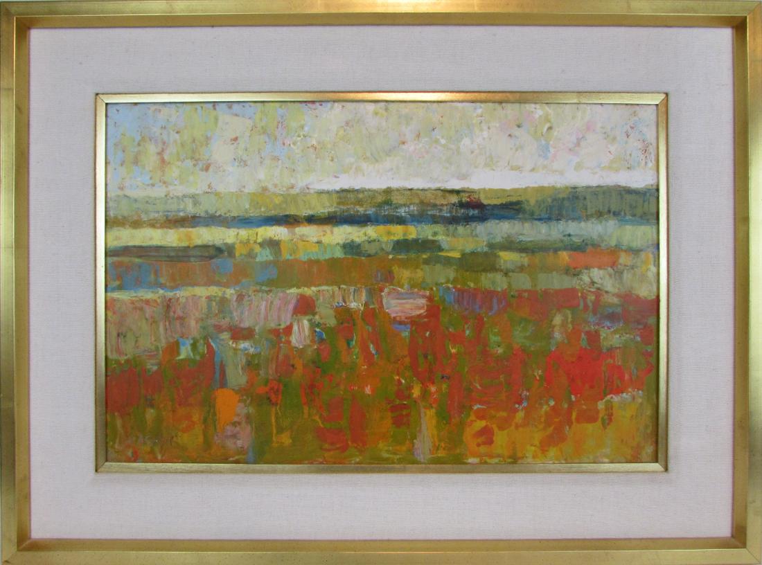 John Bashor, Oil On Board, Untitled Landscape