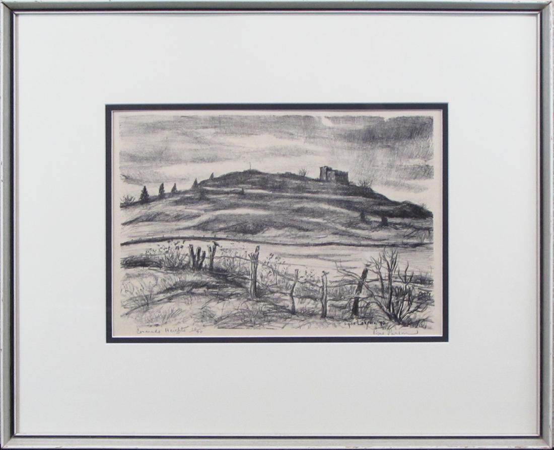 Signe Larson, Lithograph, "coronado Heights", 1970