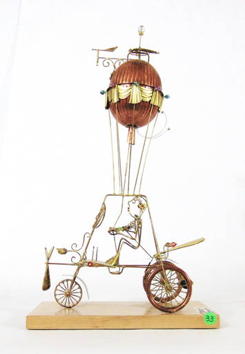 Rutherford, Bill, Metal Sculpture, 20x10.5x9, Good