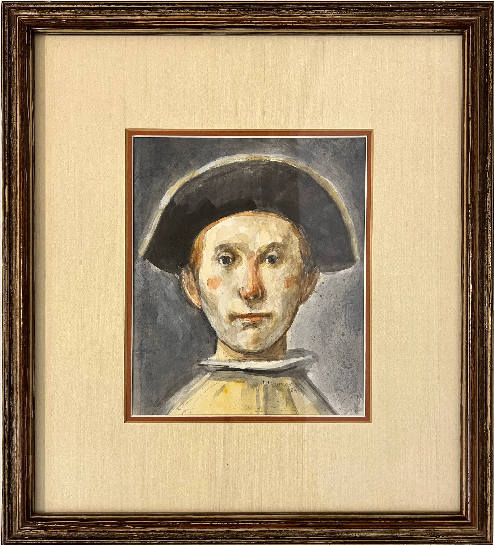 Raymer, Lester (1907-1991) Watercolor, 1984 "clown Head" Auction