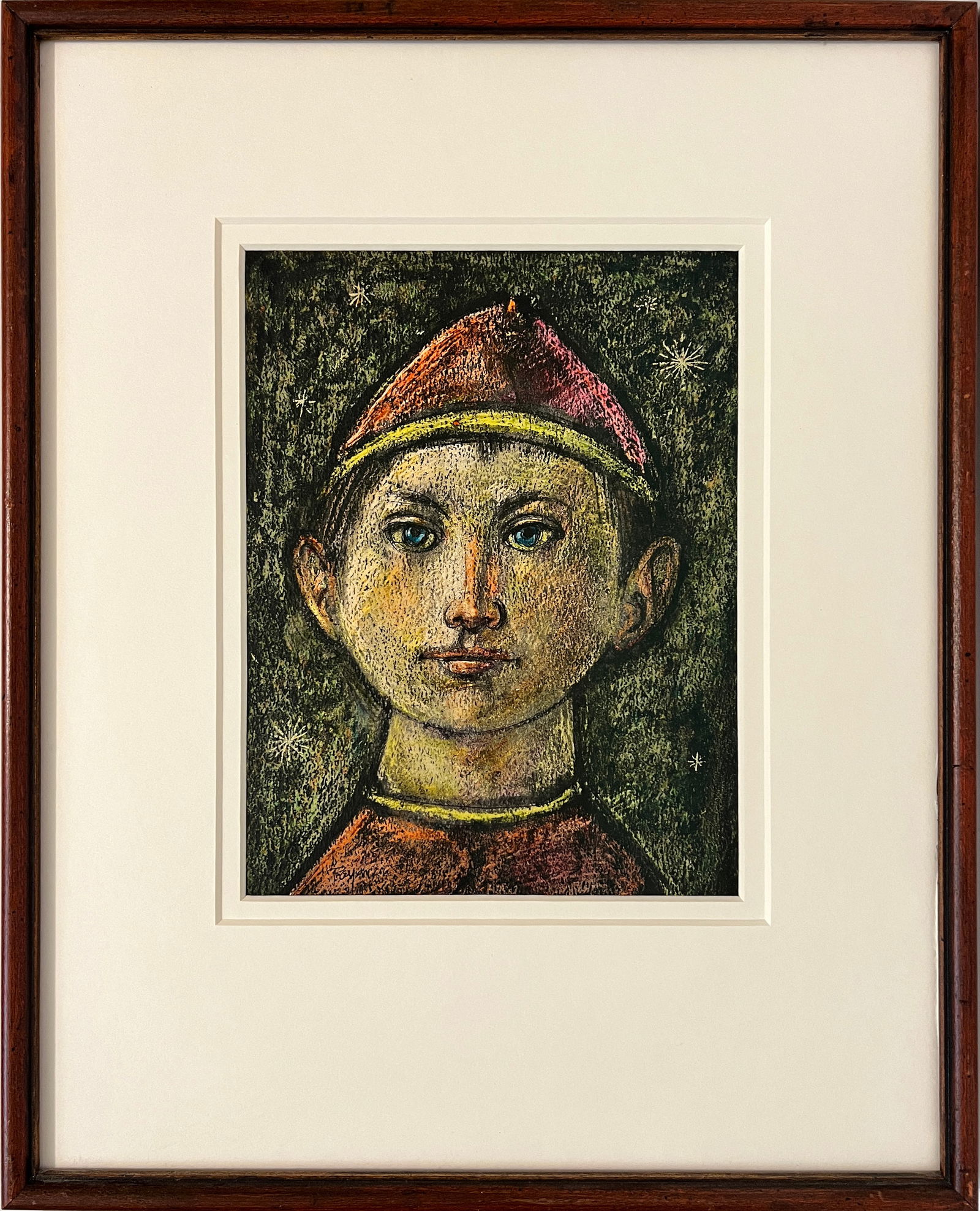 Raymer, Lester (1907-1991) Clown, Crayon Resist Auction