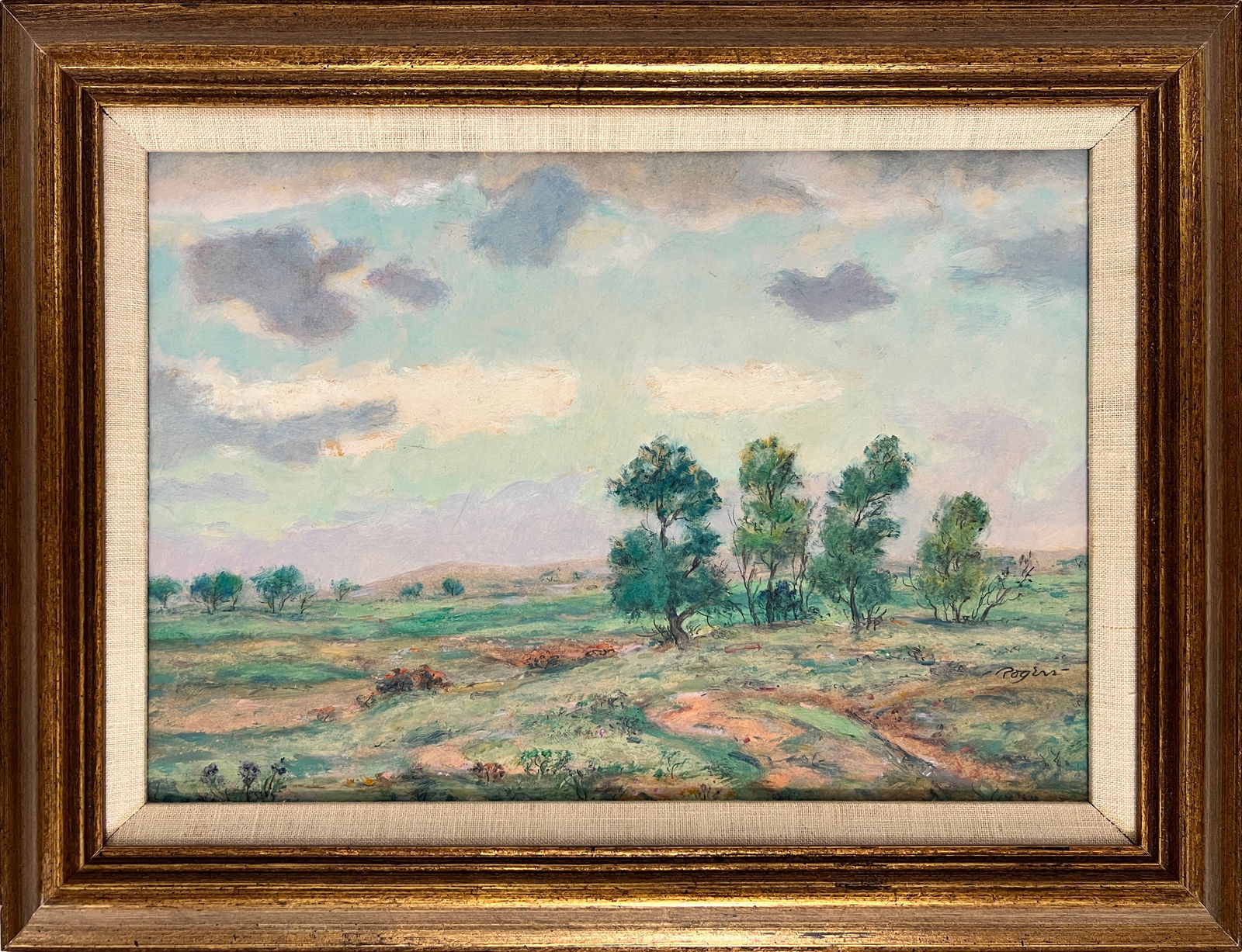 Rogers, Charles (1911-1987) Untitled Landscape, Oil On Board Auction