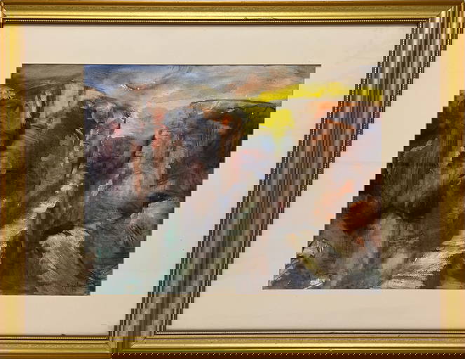 Larson, Signe (1908 1993) "grand Canyon" 1962 Watercolor