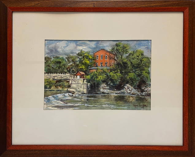 Larson, Signe (1908 1993) Old Mill On The Smoky, 1967 Watercolor