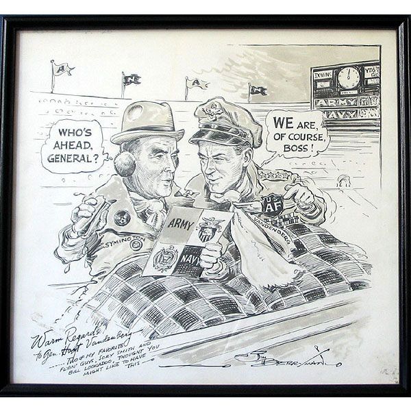 67V: Jim Berryman Cartoon Art Signed to Vandenberg