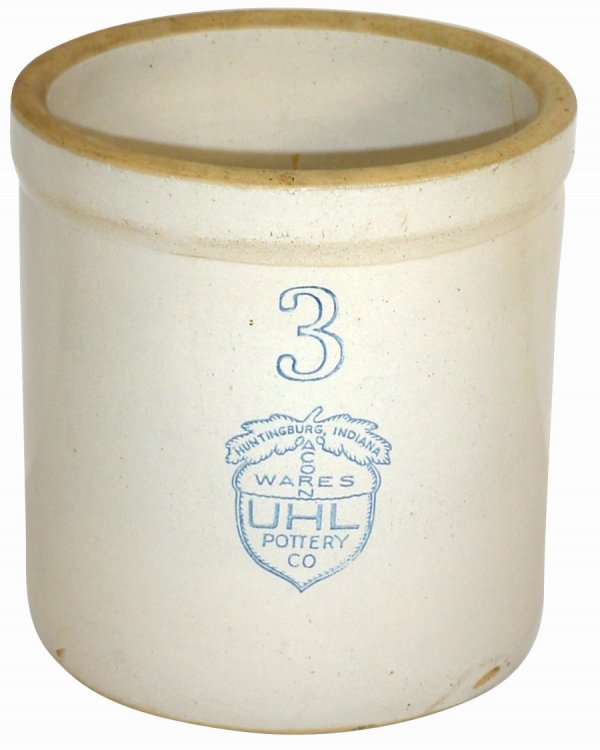 Stoneware Uhl Pottery 3 gal. crock, Huntingburg, - Nov 04, 2006 | Rich ...