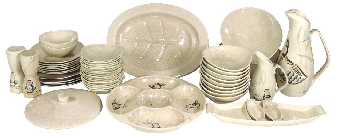 Kitchenware, Red Wing Bob White Dinnerware, (52 Pcs),