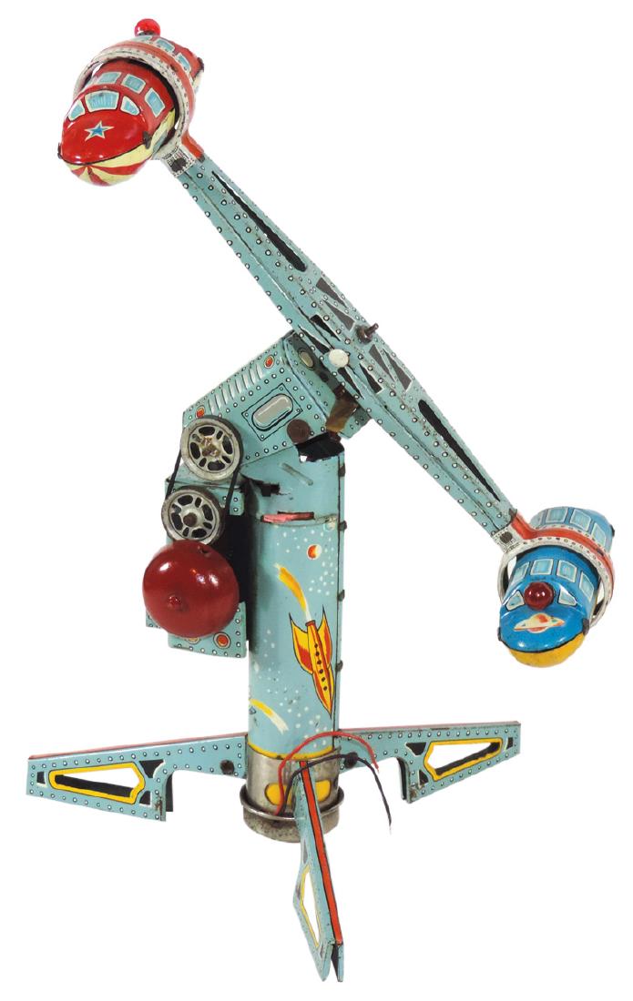 Toy, Alps Twirly Whirly Rocket Ride, battery-operated