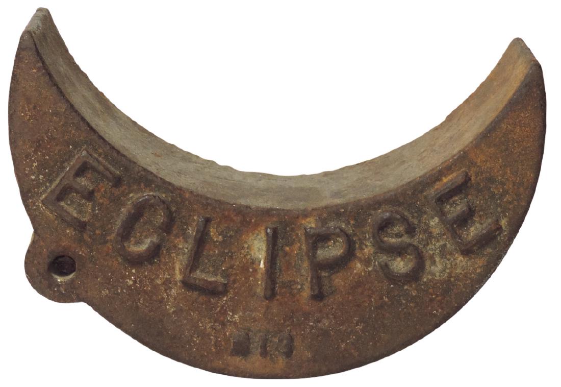 Windmill weight, Eclipse, crescent moon, cast iron,