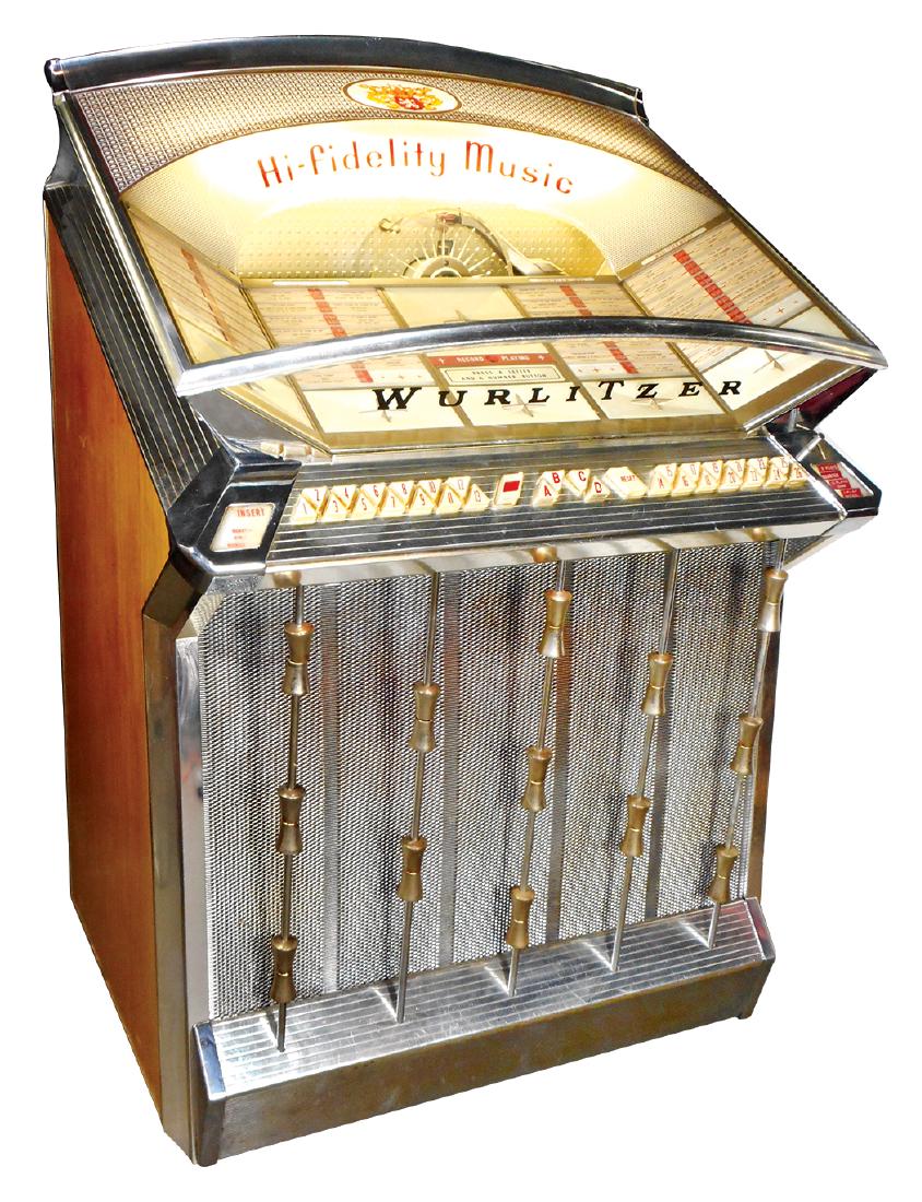 Coin-operated jukebox, Wurlitzer, Model 2504, c.1961,