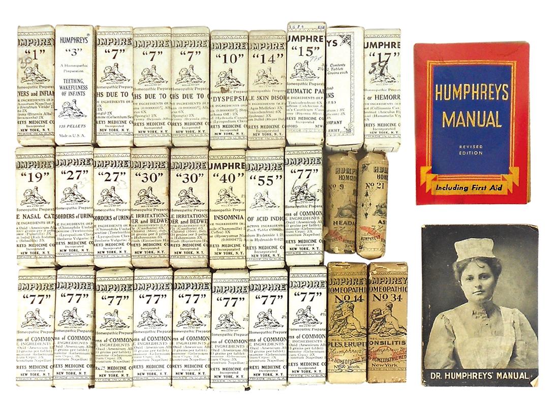 Drug Store Medicines & Booklets (32), Humphrey's