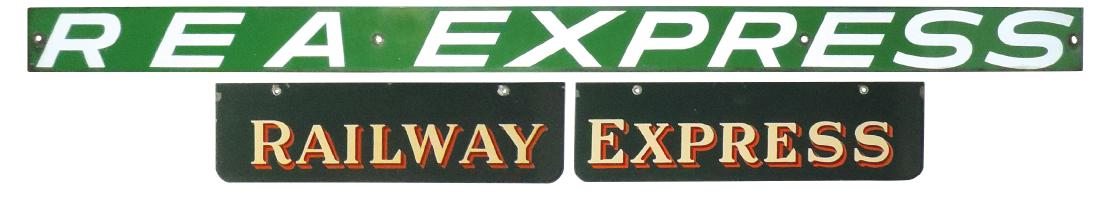 Rea Express 2 Piece Porcelain Sign