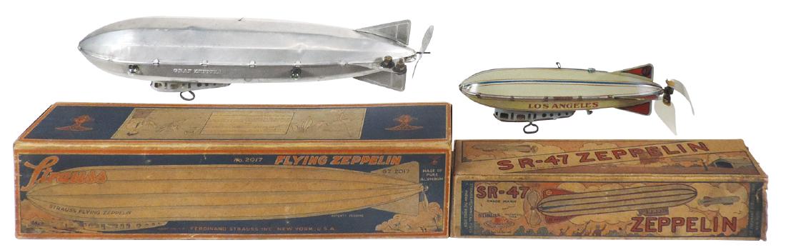 Toy Zeppelins (2), Strauss Sr 47 & Strauss Flying