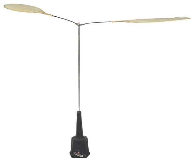 Fan, Shoo Fly, Mechanical Windup W/embossed Cast Iron