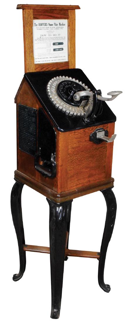 Coin-operated arcade machine, Roover Stamper, 5 Cent,