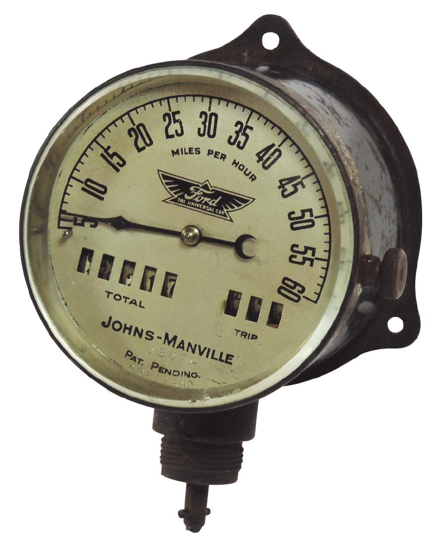 Automobile Ford Model T Johns-Manville speedometer,