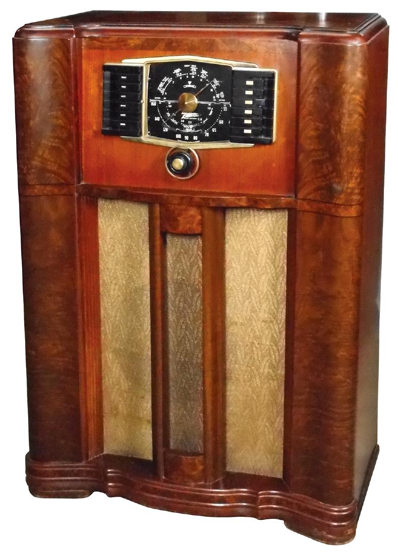 Radio, Zenith console, Model 669, broadcast, shortwave