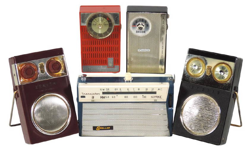 Radios (5), All Transistors, Orion High Fidelity,