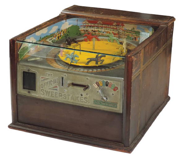 Coin Operated Horse Race Machine, Rock Ola Official