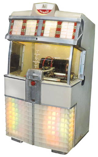 Coin Operated Jukebox, Ami Model "e" 80, 5 10 25 Cent,