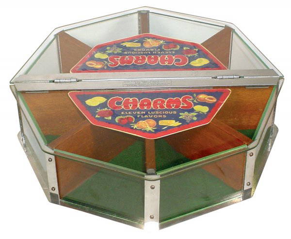 Charms Candy Revolving 8 Sided Counter Display W/h