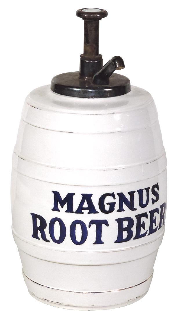 Soda fountain syrup dispenser, Magnus Root Beer,