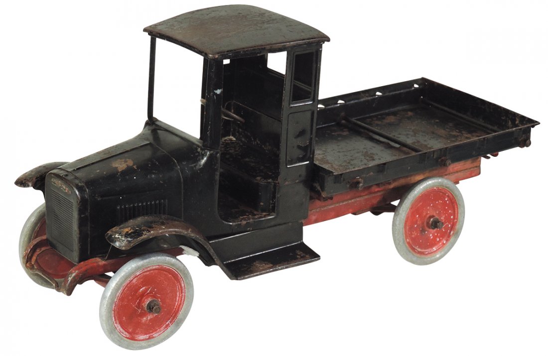 Toy Buddy "L" Stake Side Lumber Truck, painted pressed
