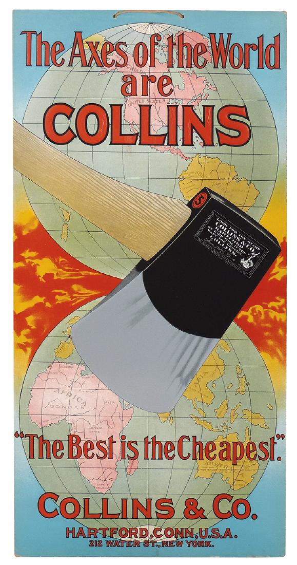 Hardware store Collins Axe sign, "The Axes of the World