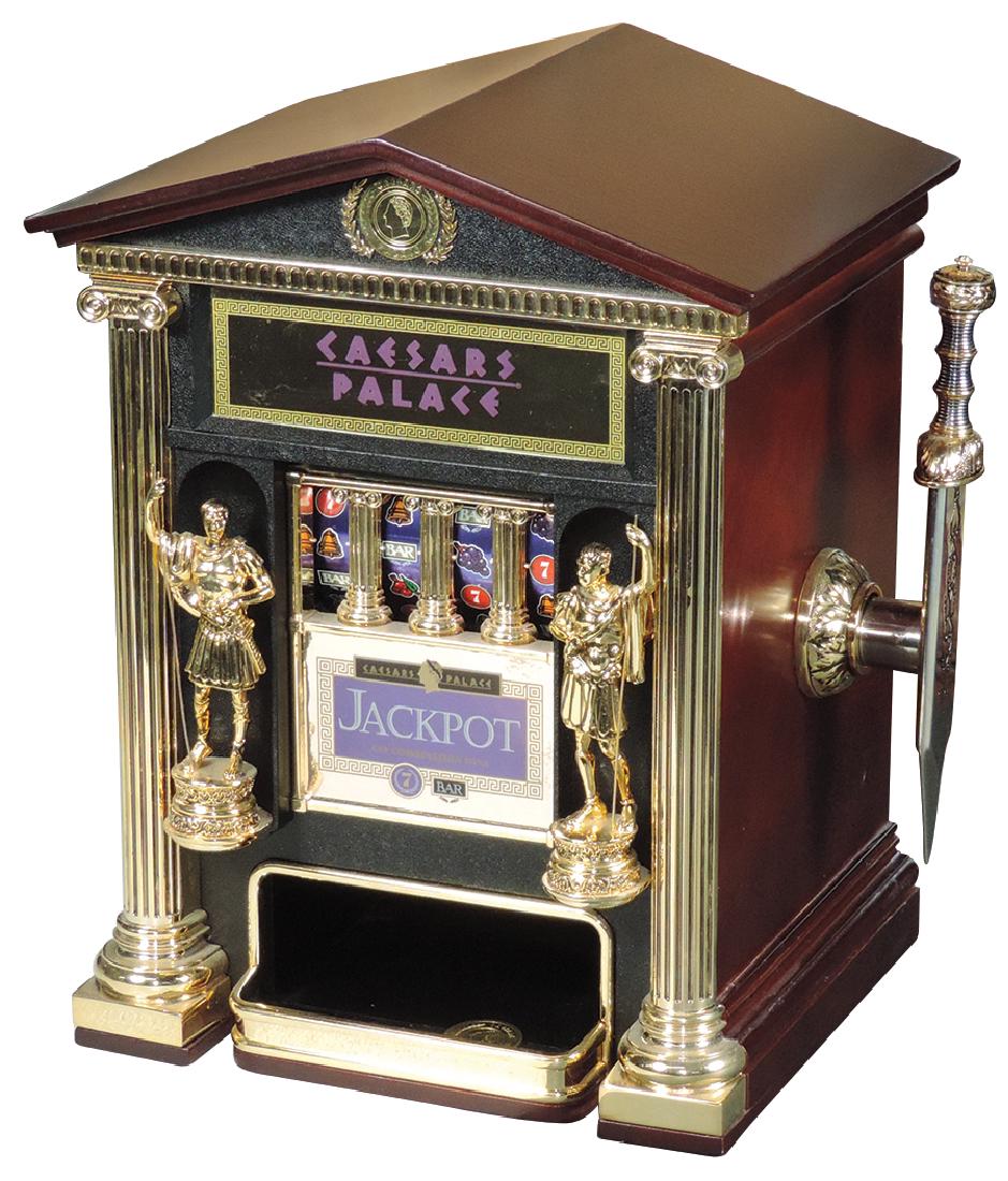 Coin-operated slot machine w/bank, Franklin Mint