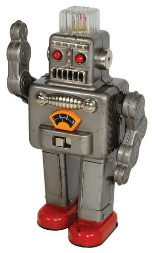 Toy Robot, Linemar Smoking Spaceman Robot,